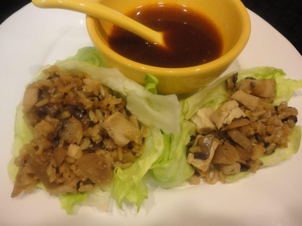 Brown Rice & Chicken Lettuce Wraps - Cajun Country Rice